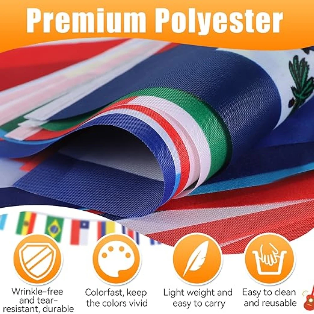 Custom Logo Hand Waving Flag Mini Iridescent Celebration Holiday String ...