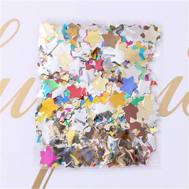 Gold Silver Acrylic Stars Table Confetti Sprinkles For Wedding Birthday