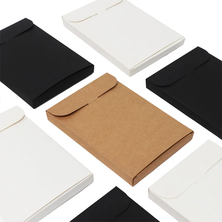Customizable Postcard Packaging Boxes - Kraft Paper Folders
