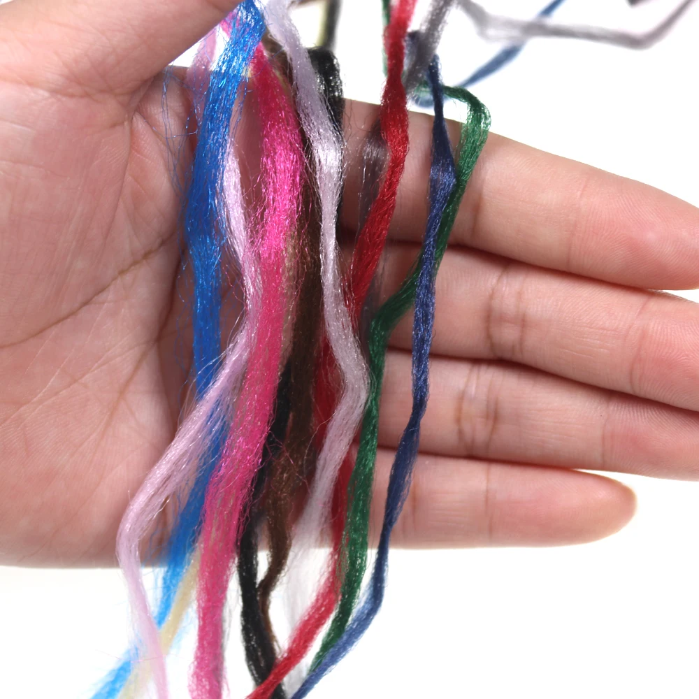 11 Color Combed Polypropylene Floating Yarn for Fly Tying