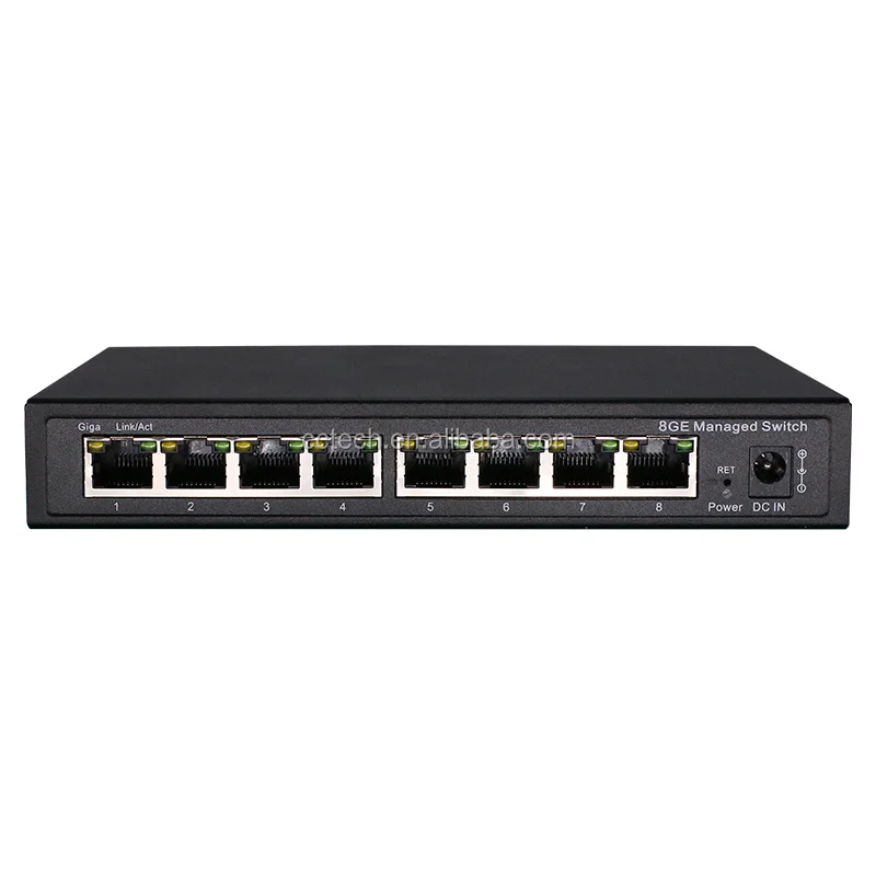 8 Port Gigabit Managed Switch Managed Ethernet Switch With 8 Port 10 ...