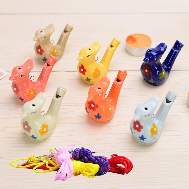 Children's Music Flute - Ceramic Ocarina Water Bird Whistle
