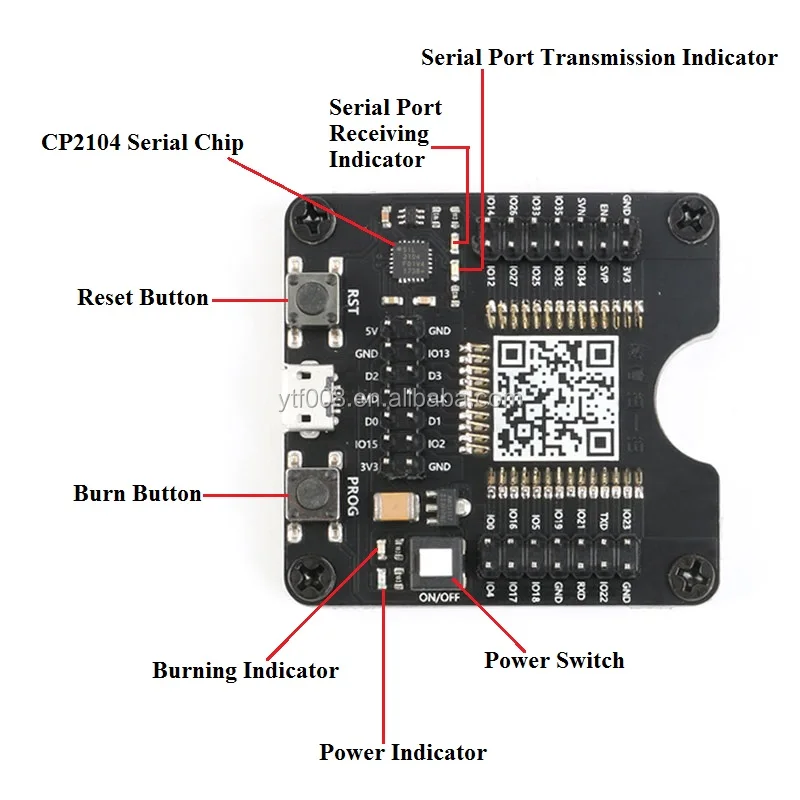 Esp32 Test Board Batch Burn Fixture For Esp32-wrover Ipex Version Esp ...