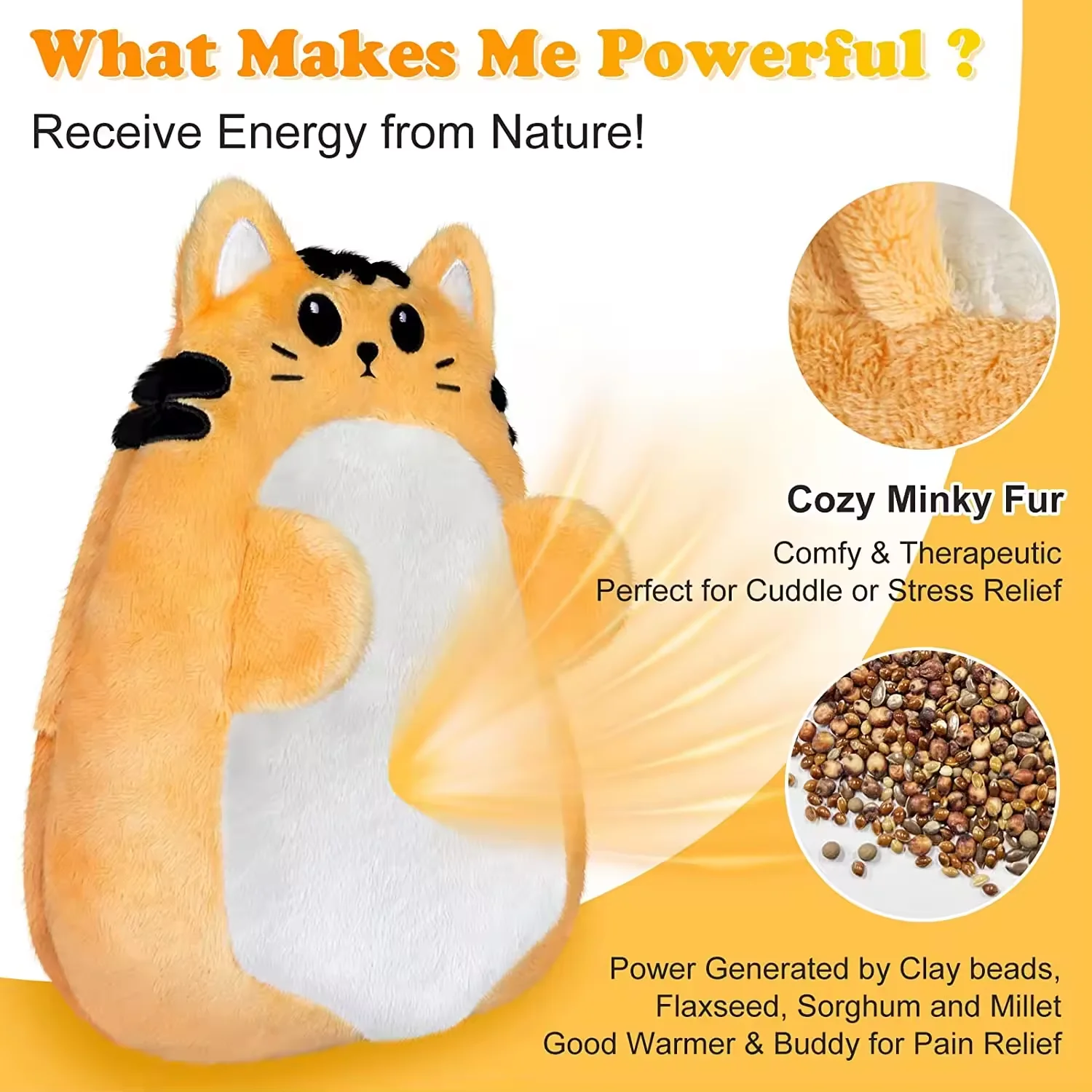 Microwavable Warm Weighted Plush Stuffed Animal Heating Pad Hot And ...