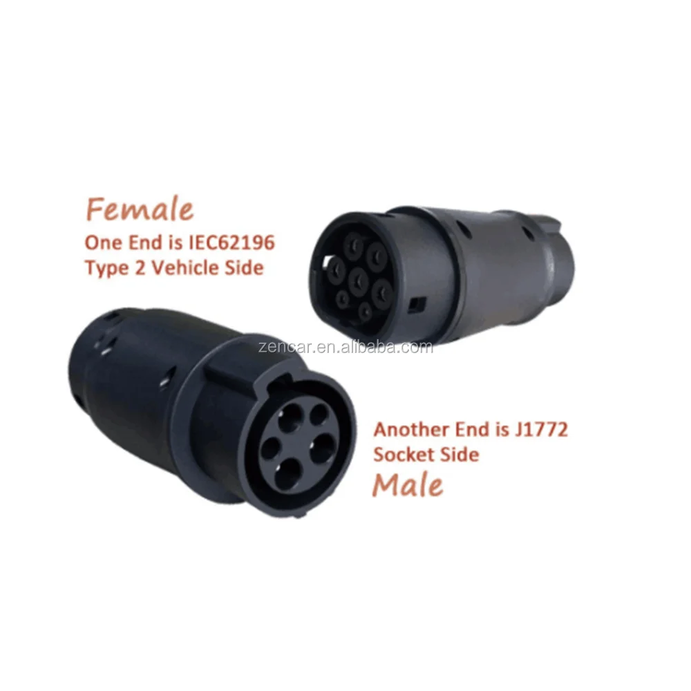 7.4 Kw Tesla Ev Adapter Barrel Type 1 To Type 2 32amp For Ie ...