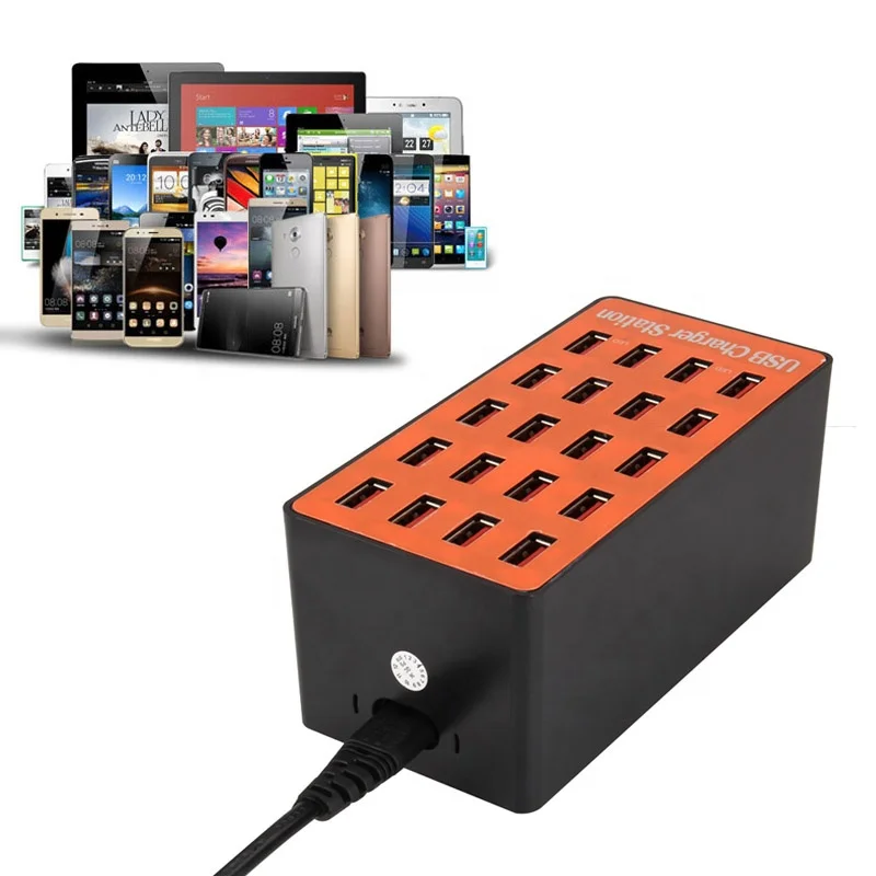 Professional Multiple Devices Fast Charging Station 90w 20 Ports Usb ...