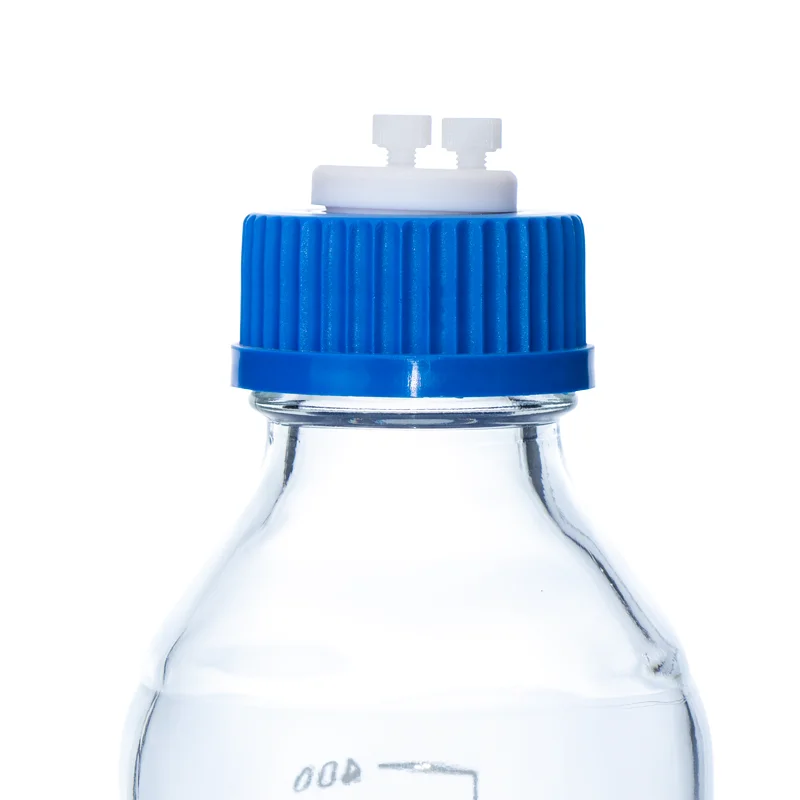 GL45 PTFE Safety Caps for HPLC Mobile Phase Bottles - OEM Available