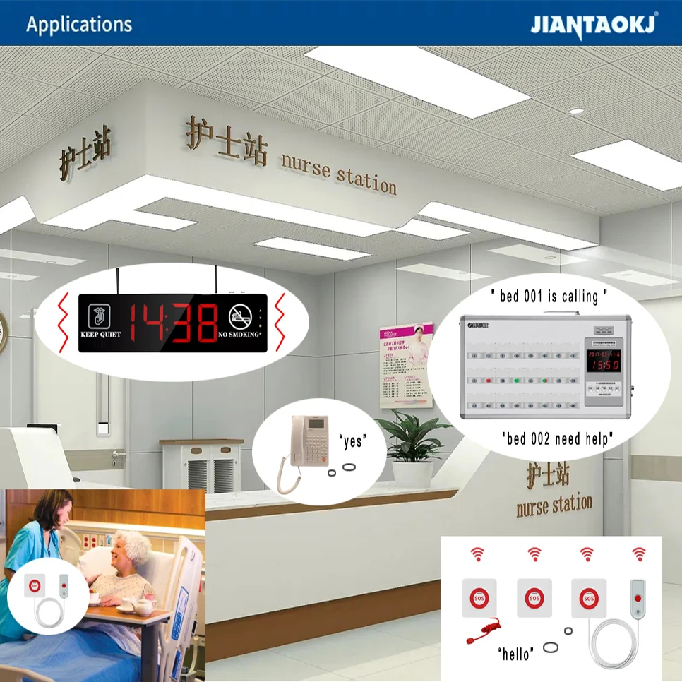 Cheap Price Wireless Hospital Nurse Alert System Led Warning Light ...