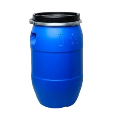 Open Top 60L Plastic Blue Barrel Keg - Eco-Friendly 48 Gallon Drum For ...