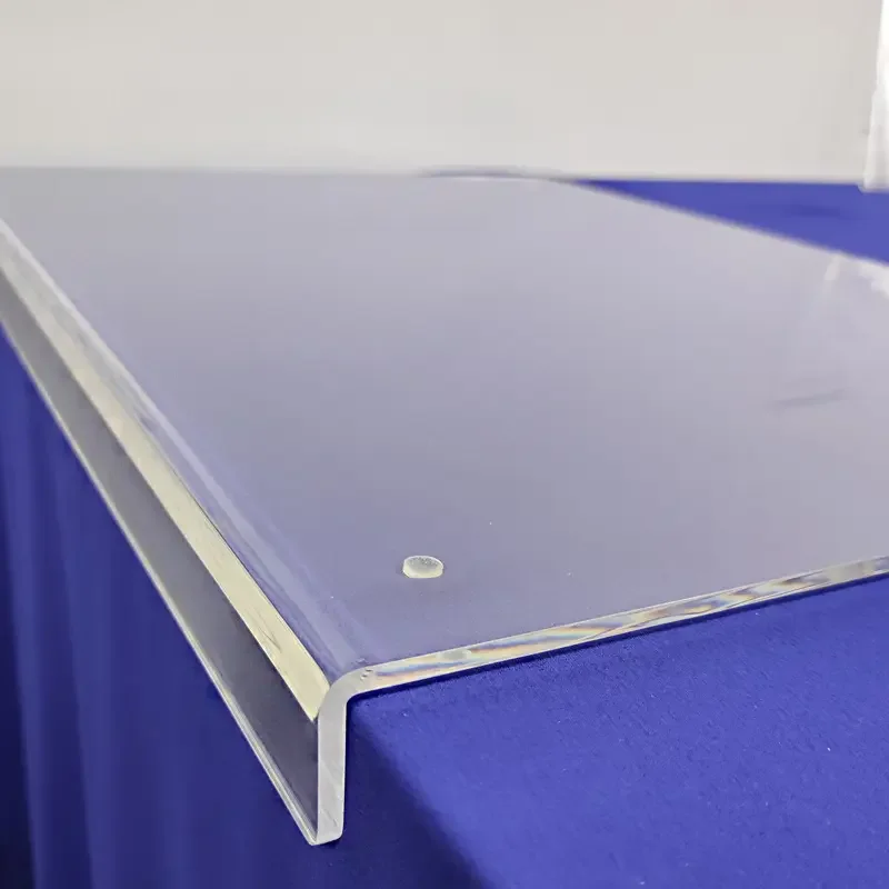 Clear Acrylic Chopping Board With Counter Lip Non Slip Cutting Board ...