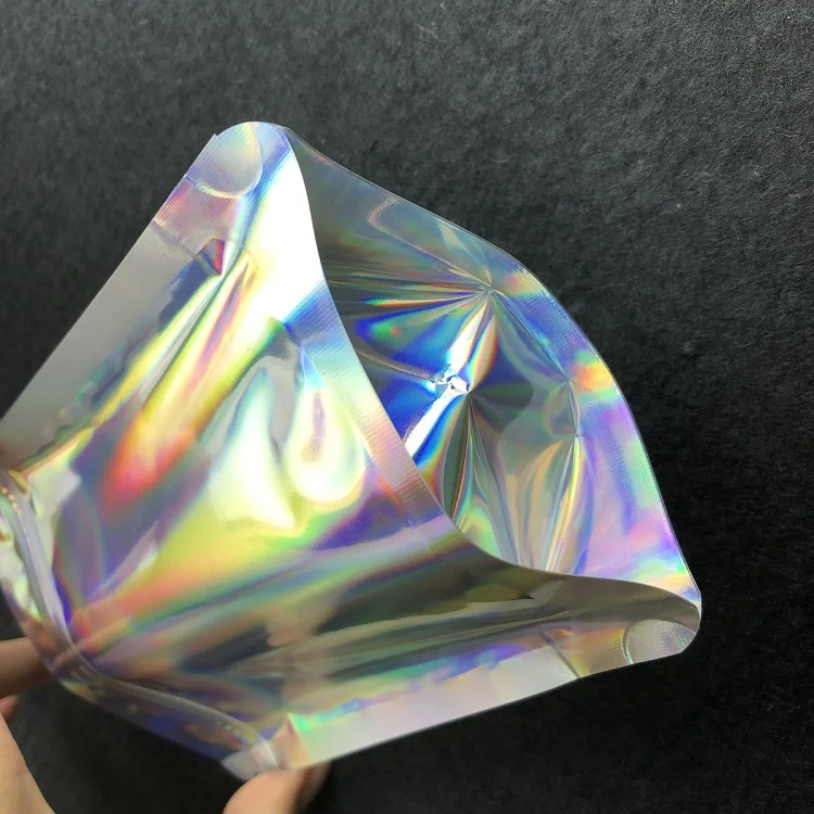 Holographic Mylar Ziplock Bags/ Aluminum Foil Hologram Food Pouch ...