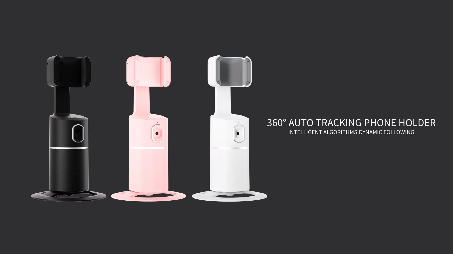360 Auto Smart Face Object Tracking Mobile Holder No App Rechargeable ...