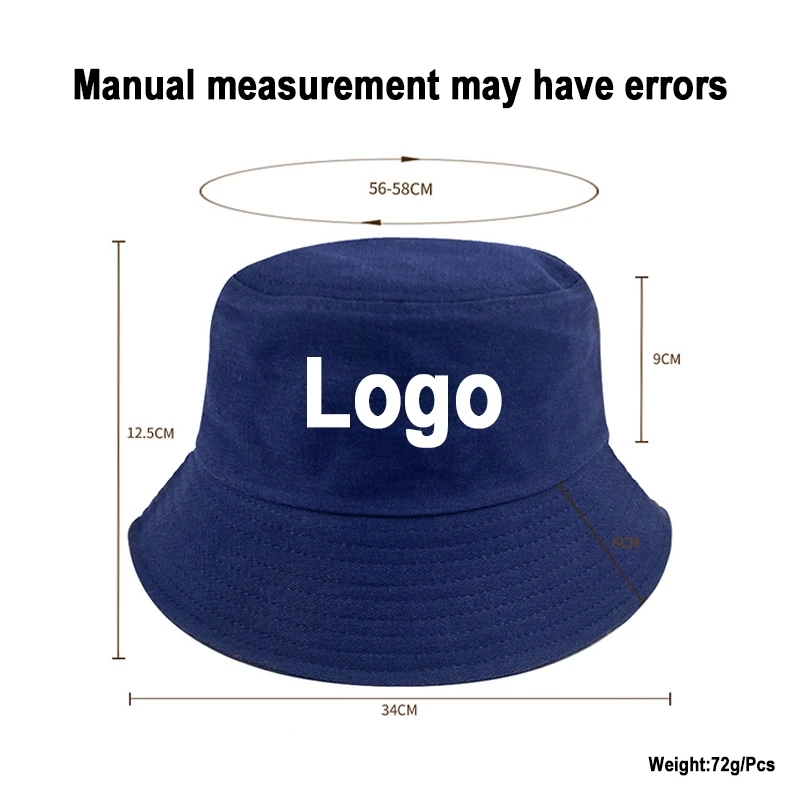 Custom Reversible Logo Bucket Hat Logo Support Embroidery Craft ...