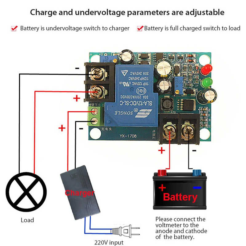 12V Battery Protection Module - Prevent over Discharge