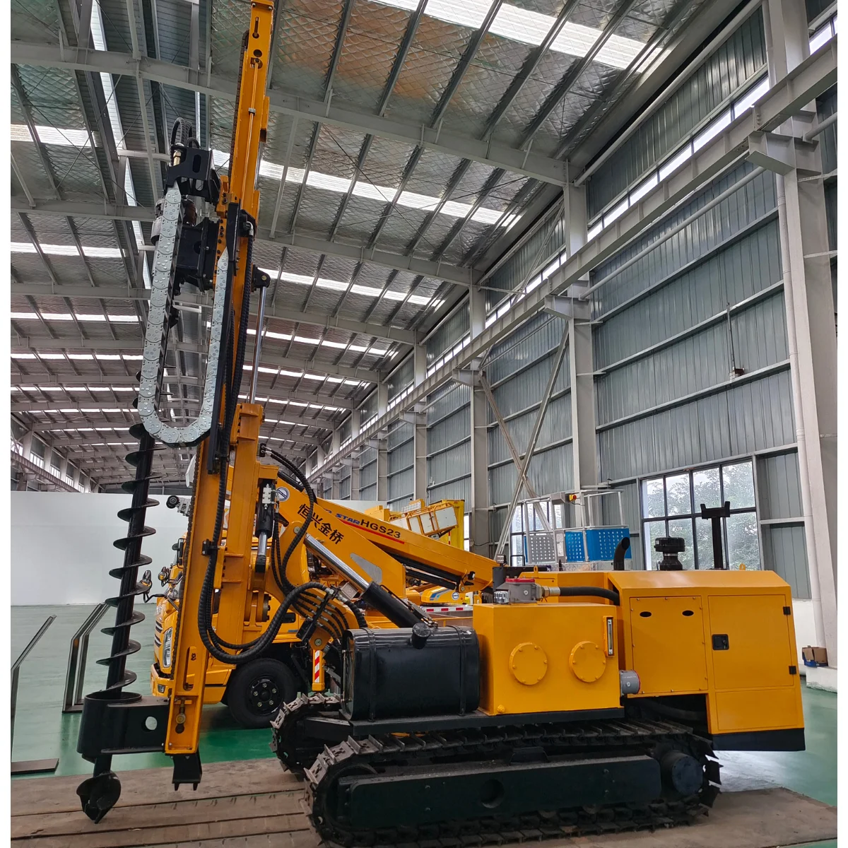 Helical Hydraulic Screw Mini Solar Excavator Electric Post Driver ...