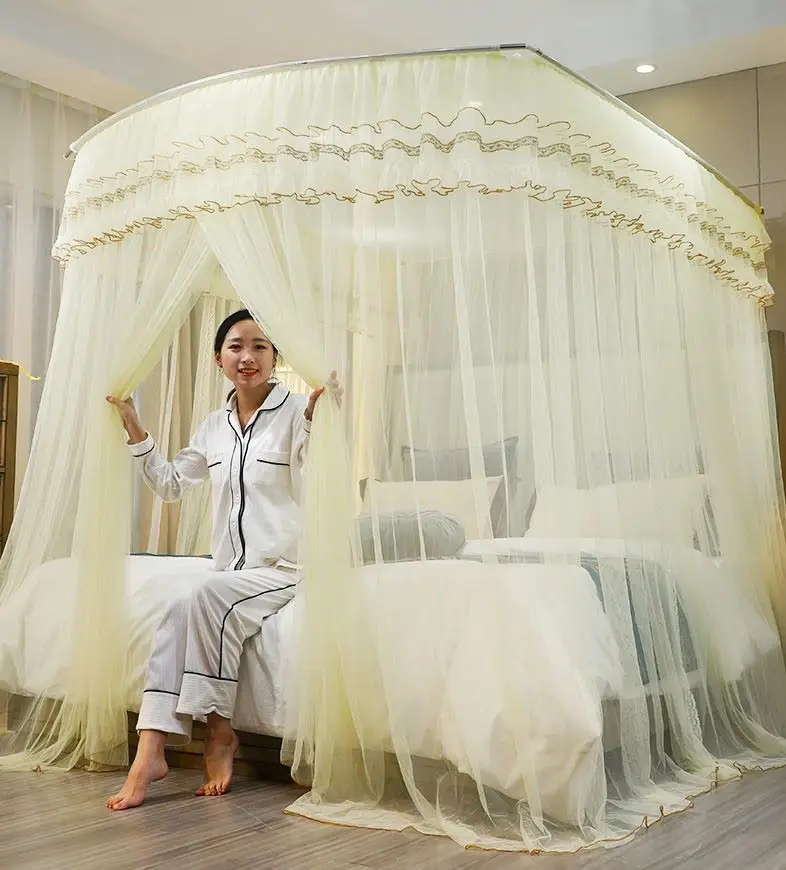Indoor Decorate Mosquito Net With U-shaped Stretchable Studdle,Semi ...