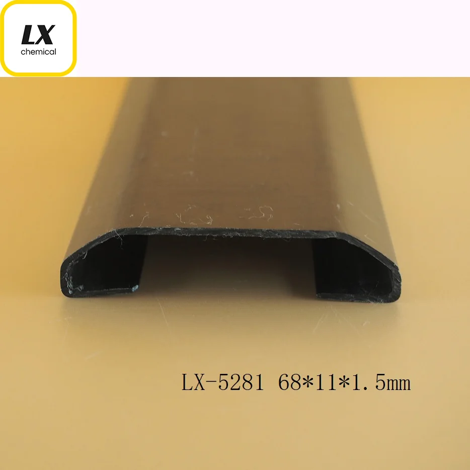 LX LX-5281 Outdoor PVC Plastic Profiles 68*11*1.5mm Side Window Track ...