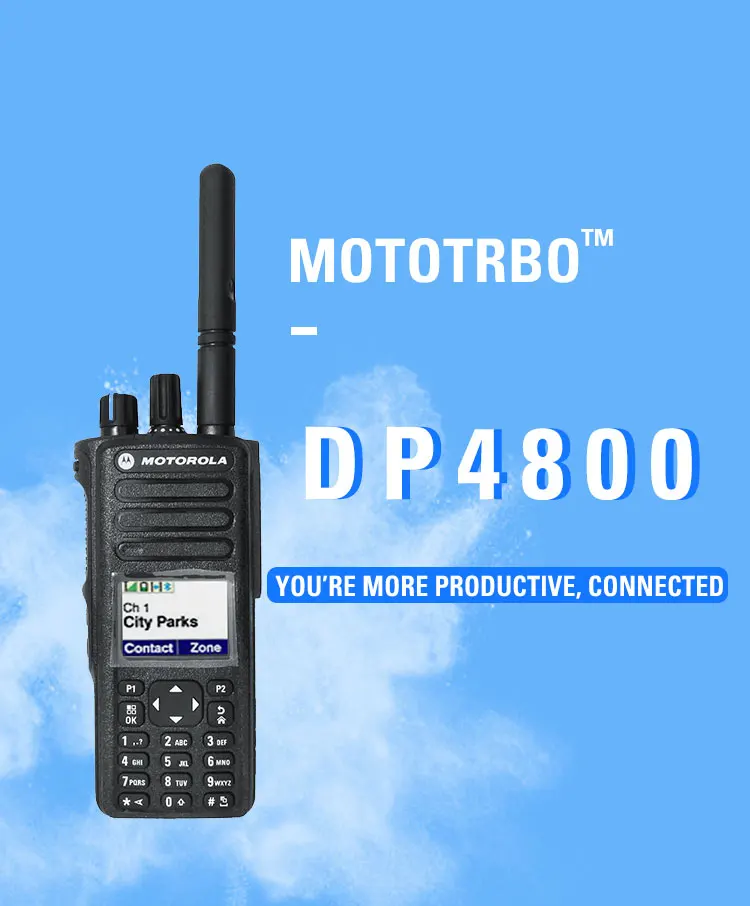 Walkie Talkie Motorola Vhf Two Way Radio Dmr Motorola Dp4800 Vhf - Buy ...