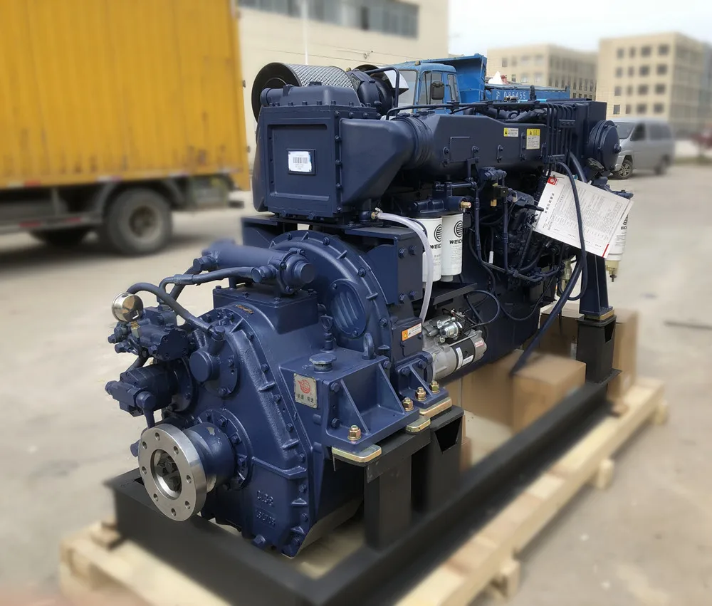 Water Cooled 6 Cylinder WD10 WD10C WD10C326-21 240kw Weichai Boat ...