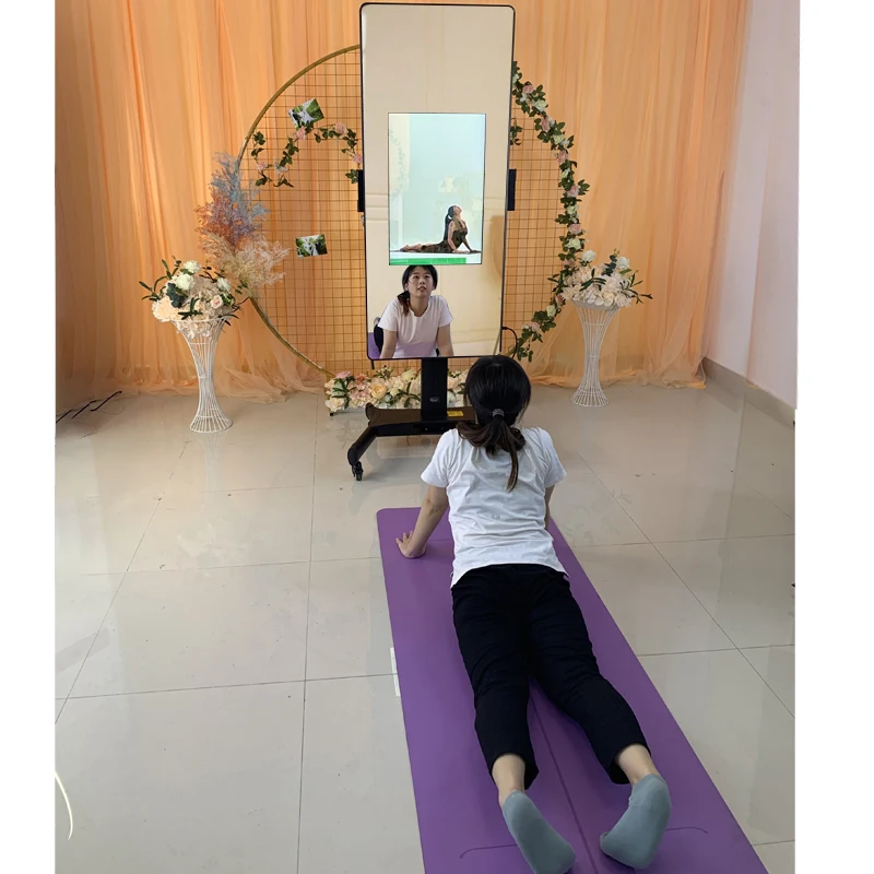 Exercise Machine Interactive Stand Workout Mirror Home Wall Smart ...