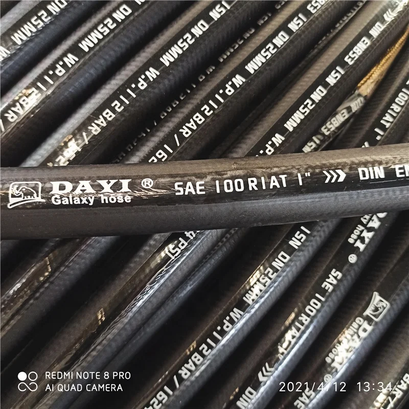Manguera De Goma Hidráulica Sae 100r2 At/din En 853,2sn - Buy Hidráulicas De Alta Presión De La ...