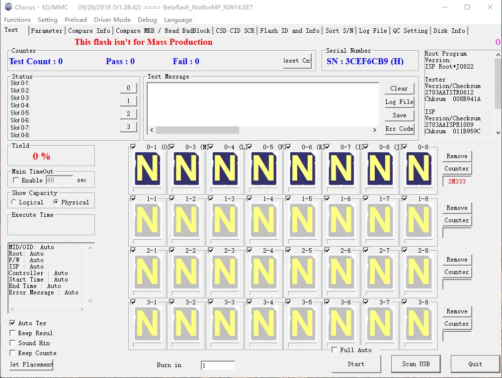 CID Reader SD Card CID Change Software for GPS & Camera