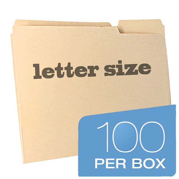 Eco-friendly Custom A4 Size Manila Paper File Folder (8 1/2 X 11 1/2 ...