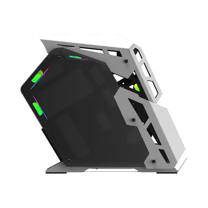 Atx Pc With Fan Colourful Plexiglass Horizontal Cooled Cpu Cabinet ...