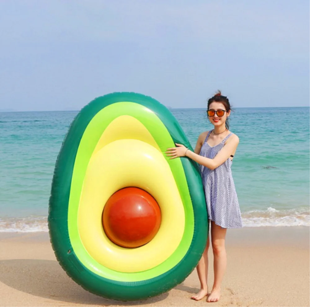 Avocado Swimming Pool Float Inflatable Ride On Pool Raft Floating ...