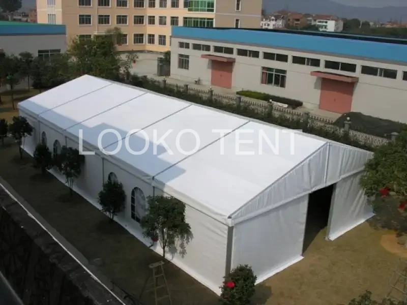 20ft X 40ft Pvc Fabric Structure Multi High peak Frame Marquee Tent ...