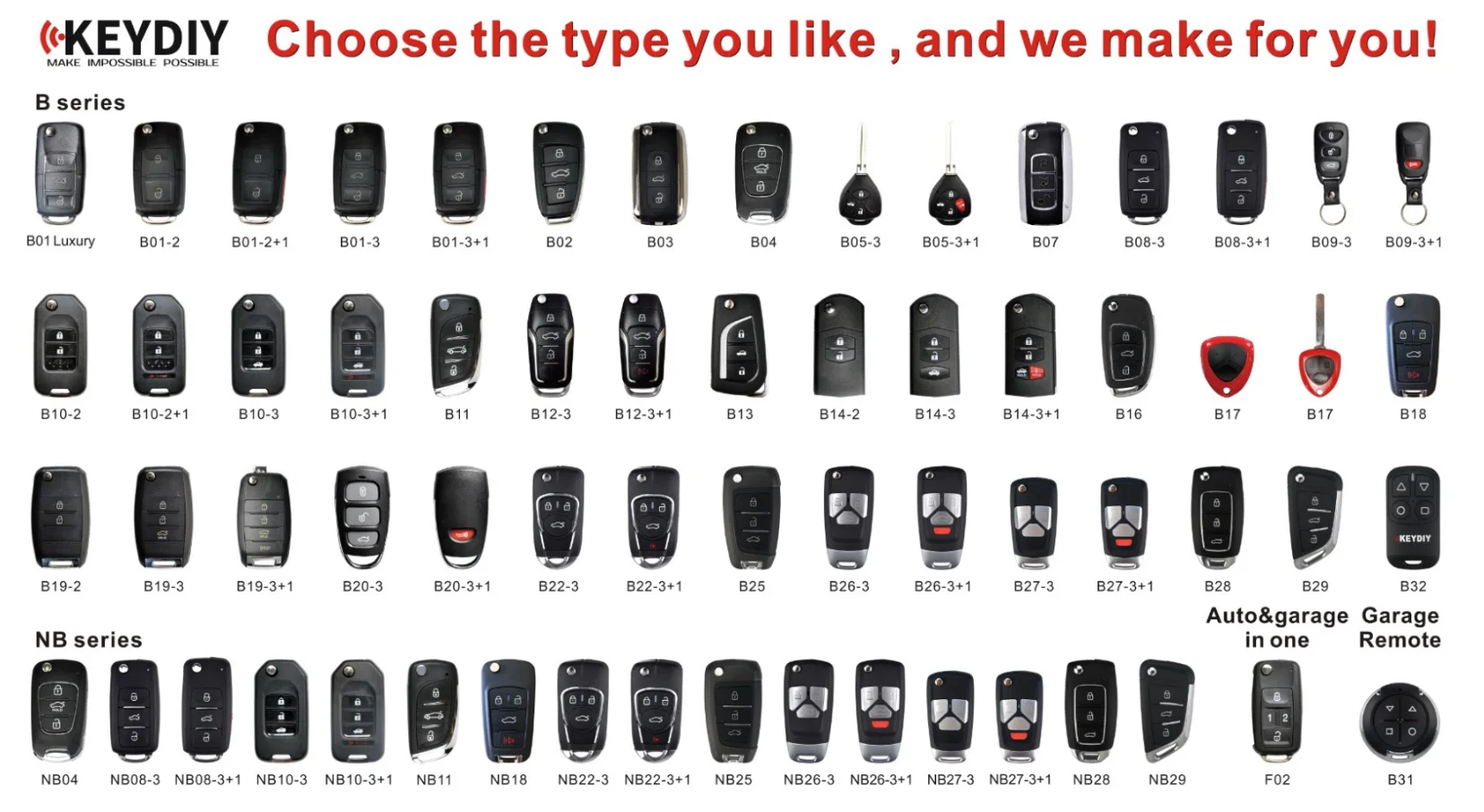 KEYDIY Universal KD Remote B11 - Reliable Car Key Control