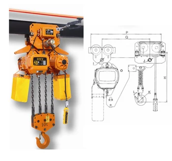 Motorized Hoist Compressor Electric Chain Hoist - Buy Motorized Hoist ...