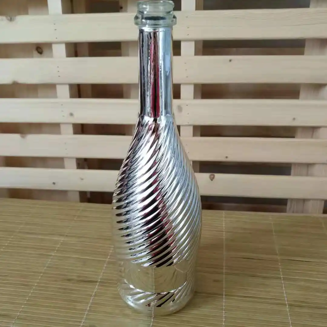 Electroplating Silver Colour 750ml Crown Cap Finish Champagne Glass ...