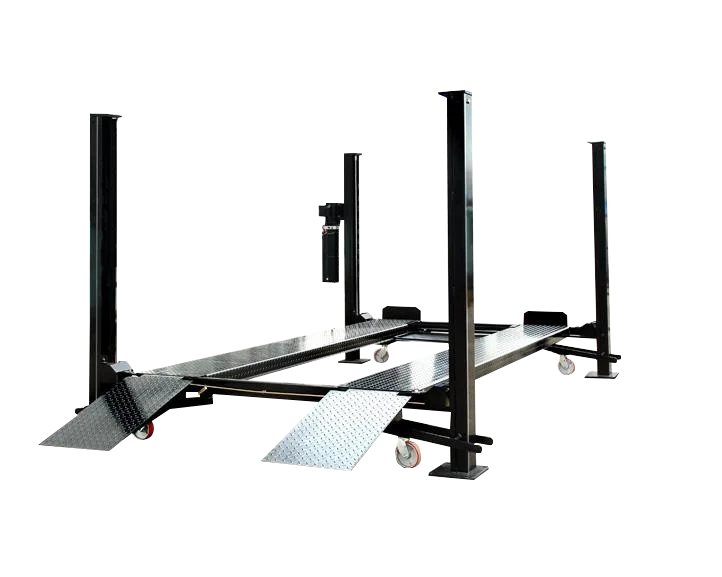 Low Ceiling 4 Post Car Lift With Casters 8000lbs For Garage - Buy Used ...