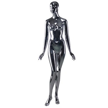 Wedding Dress Mannequin Silver Female Chrome Mannequins - Buy Sexy Semi ...