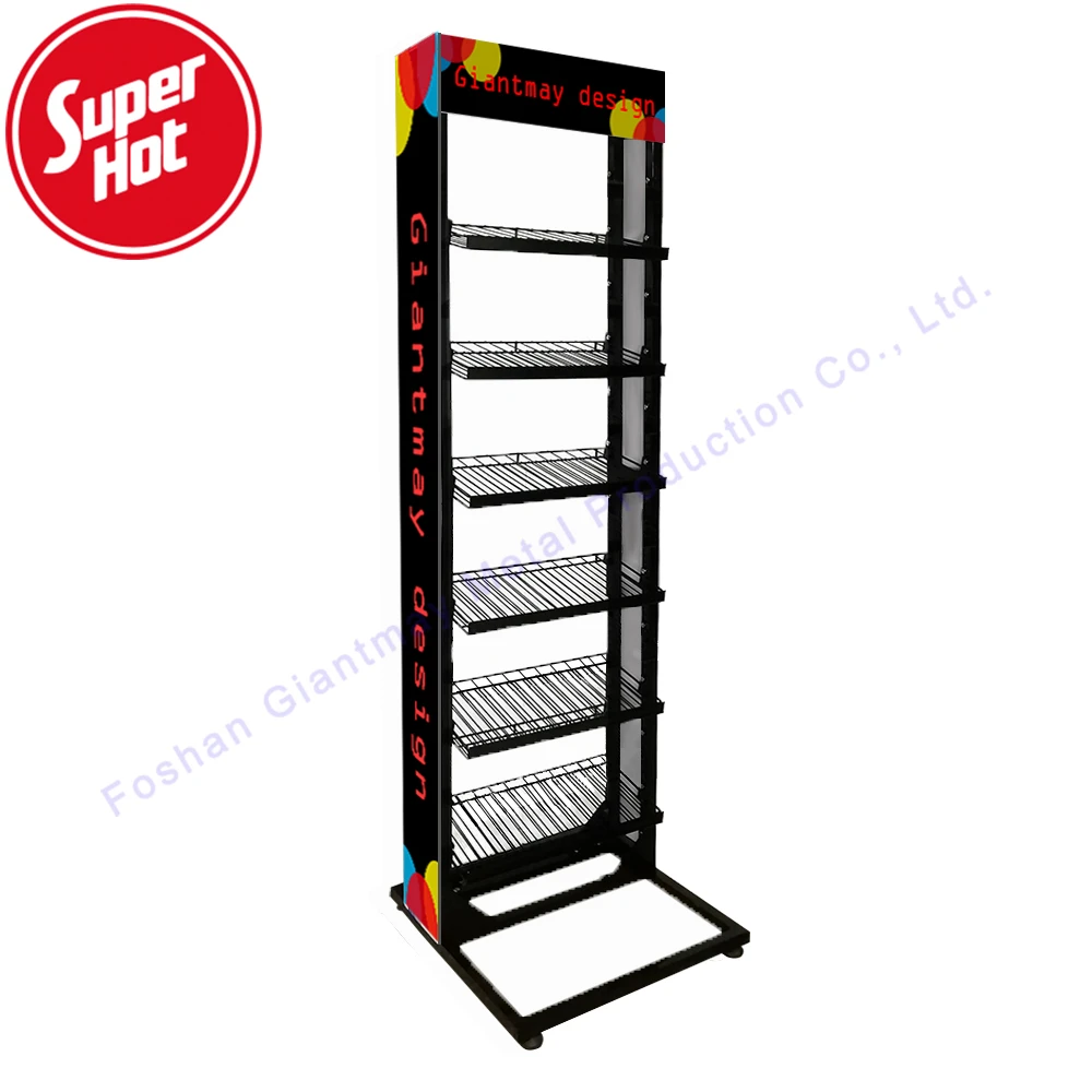 Advertising Metal Floor Led Opi Polish Shelf Perfume Lipstick Racks Gel ...