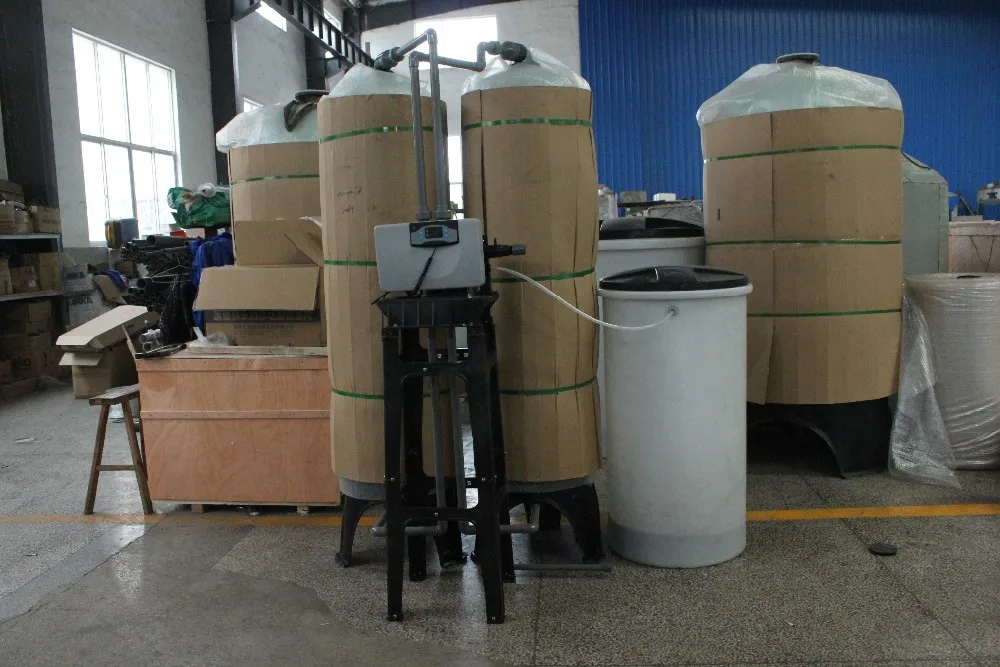 Fiberglass Resin Tank 4000l/hr Ion Exchange Water Softening System To ...