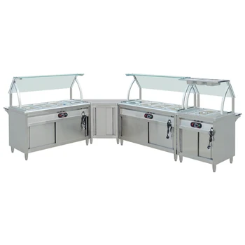 Fashional Stainless Steel Buffet Counter Line Hot Buffet Service ...