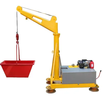 Diesel Jib Hoist Crane/small Portable Jib Hoist For Lifting 500kg ...
