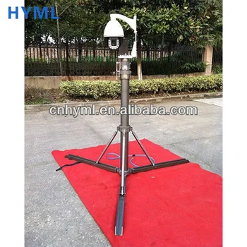 3m Small Portable Lightweight Camera Pole And Telescopic Cctv Mast ...