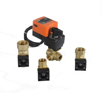 0~10vdc Modulating Ball Valve Electric Control Ball Valve 3 Way Water ...