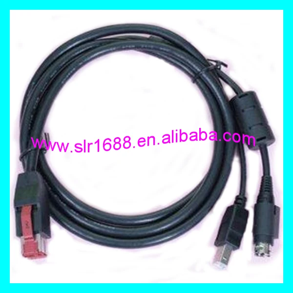 Shielded 24v Powered Usb Cable For Scanner Thermal Printer/pos Terminal ...