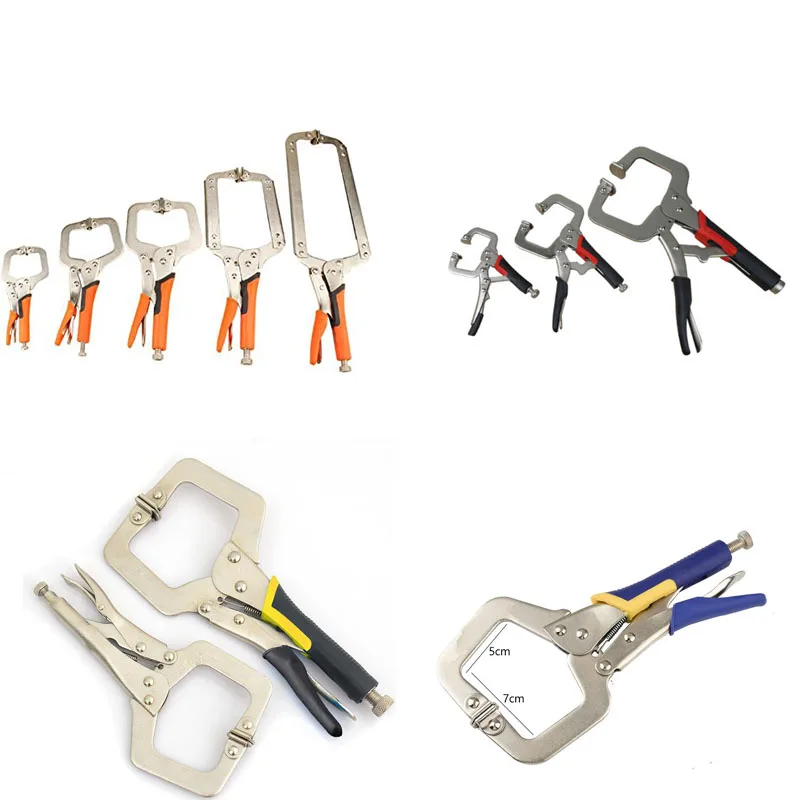 High Quantity Heavy Duty Rubber Handle C Type Vise Grip Locking Plier ...