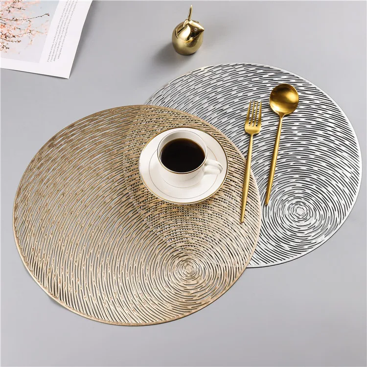 Waterproof 38cm Pvc Hollow Placemat - Buy Pvc Placemats,Round Placemats ...