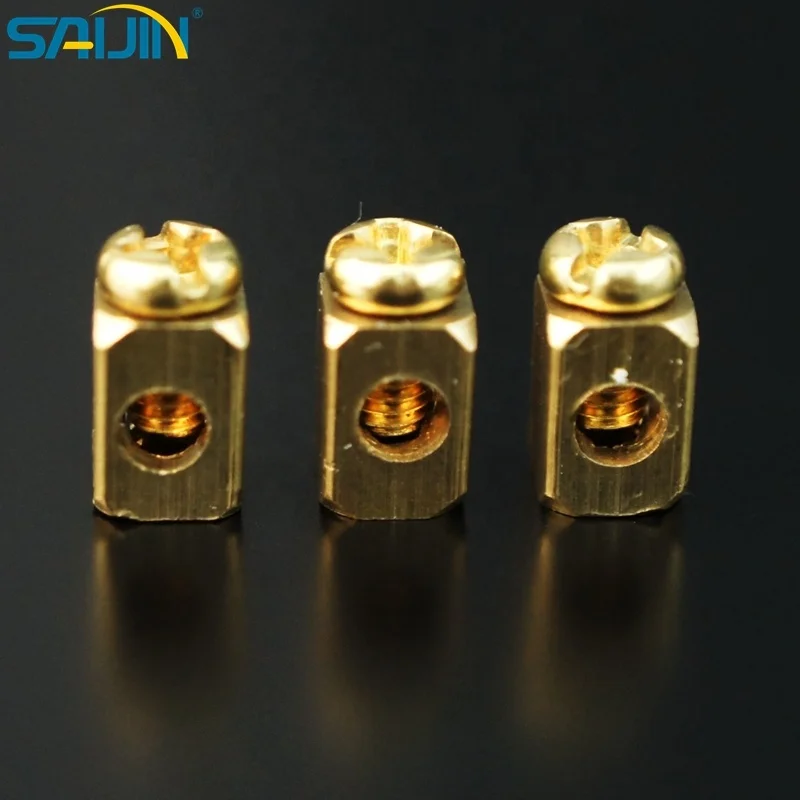 Small Brass Earth Screw Terminal Block For South America Switch Socket ...