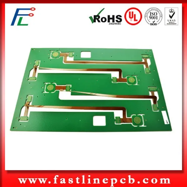 4 Layers Semi Flexible Pcb Manufacturing / Fr4 Flex Circuit Board / Fr4 ...