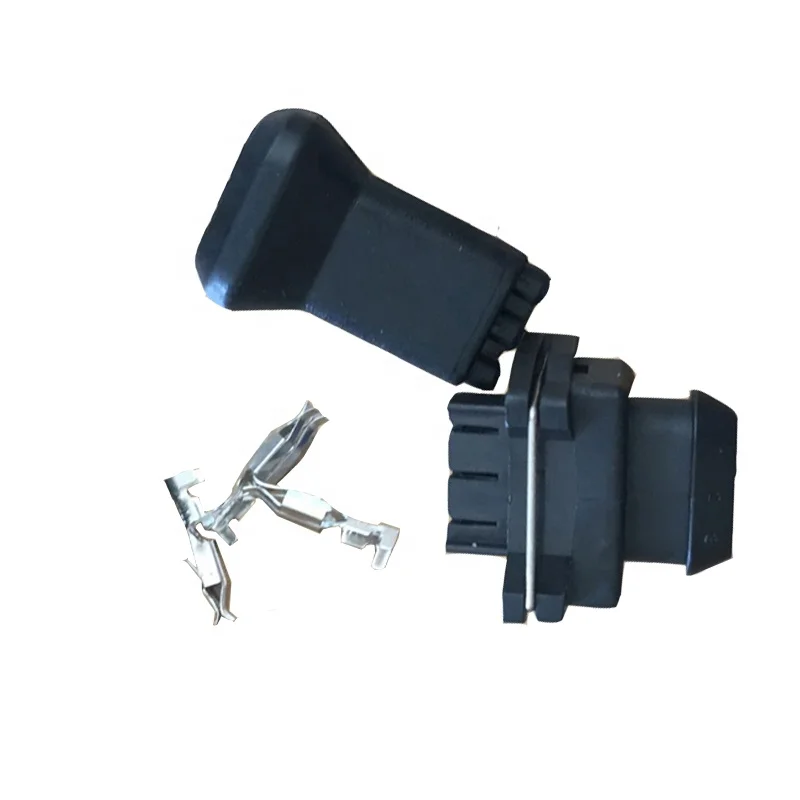 Dj7033-3.5-21 Tyco Te Amp 3 Pin Ev Waterproof Wire Harness Connector With Relevant Rubber Cover ...