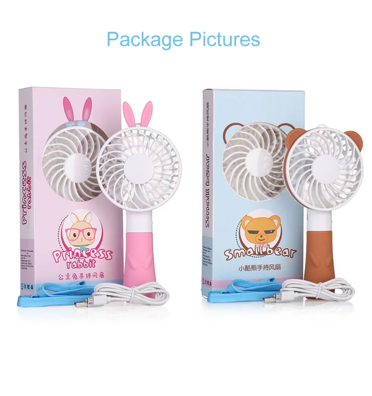 Bear Rabbit Handy Mini Portable Fan Outdoor Small Handheld Usb ...