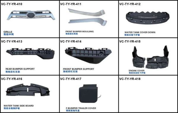 For Toyota Yaris 2014 Front Bumper/japan Yaris Pp Bumper Car/ Auto Body ...