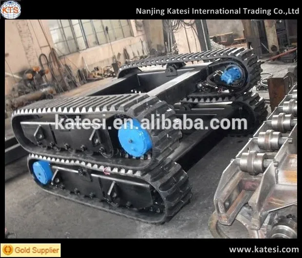 2017 China Supplier Cat Series Mini Excavator Parts Rubber Track Steel ...